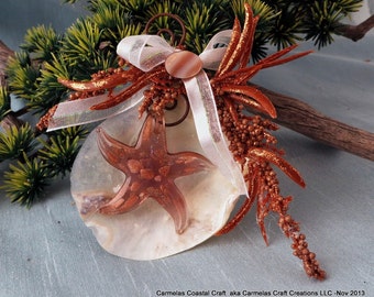 Unique sea glass ornament related items | Etsy