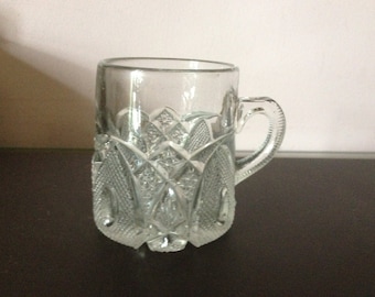 Popular items for pressed glass cups on Etsy