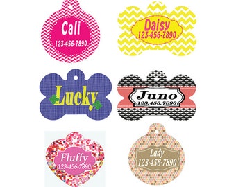 Custom dog tags, personalized dog tag, dog tags for dogs, monogram gift ...