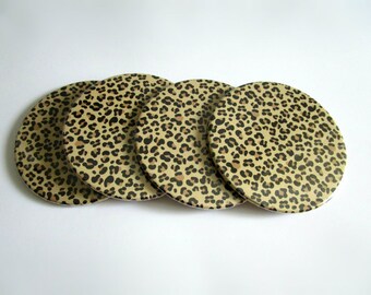 Popular items for leopard coasters on Etsy