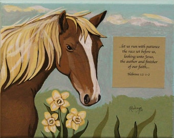 Horse scripture | Etsy