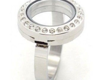 Living locket ring | Etsy