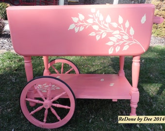 Customize an Antique Rolling Tea Cart - This one is sold.