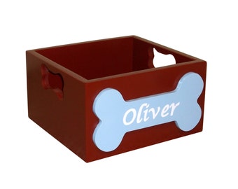 Personalized Dog Toy Storage Box
