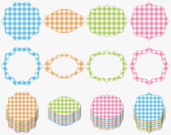 Popular items for gingham labels on Etsy