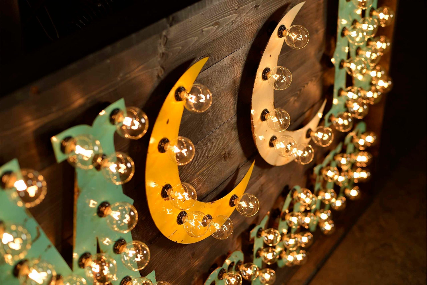 Custom Marquee Sign 3.5'x10' custom signs LIGHTED