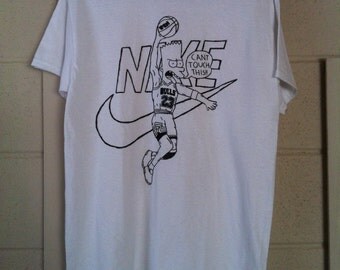 Black Bart Simpson Hand Drawn Jordan Reproduction Shirt Black and White