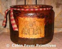 Unique primitive jars related items | Etsy