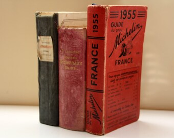 Vintage French Road Map Book from 1955 - Michelin