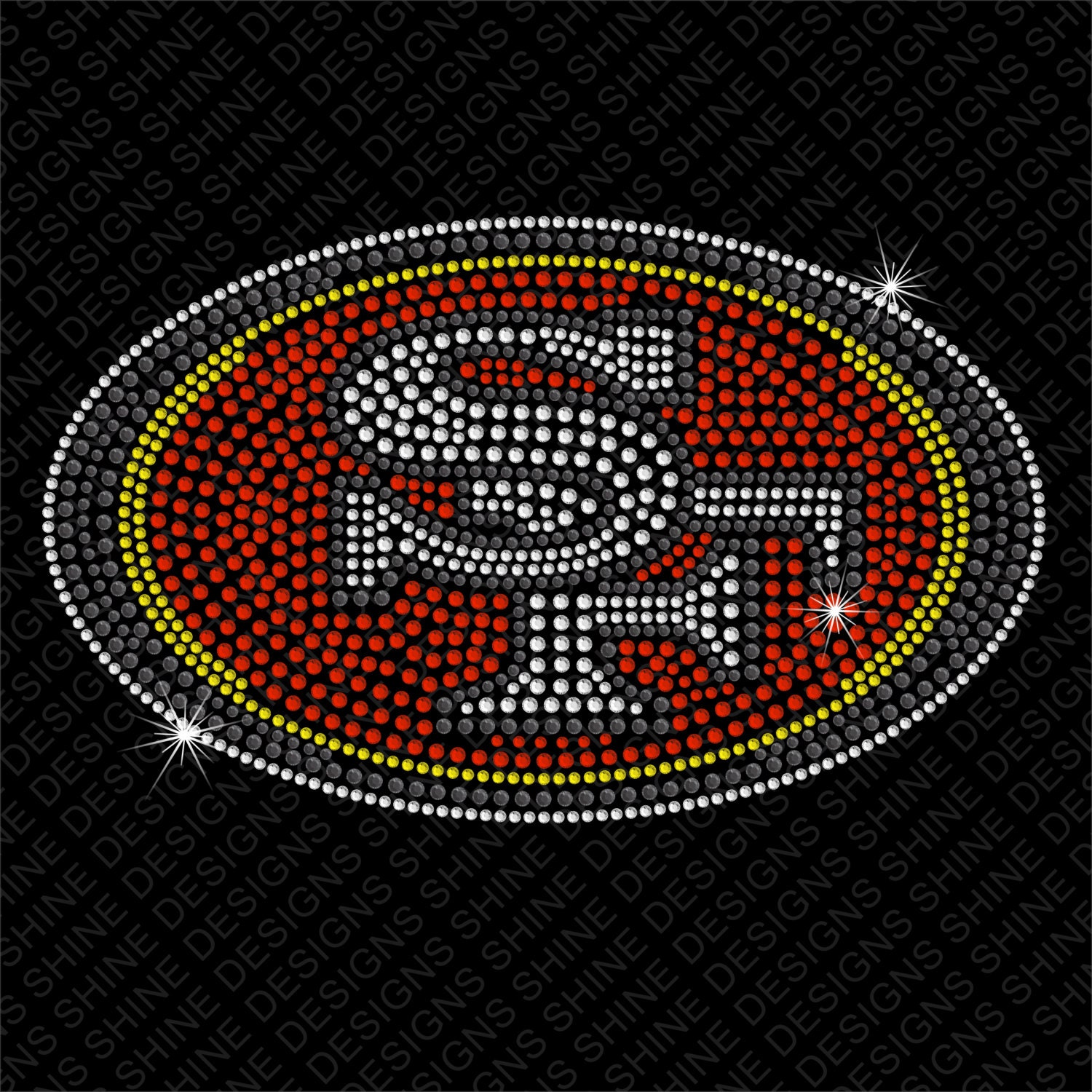 San Francisco 49ers Rhinestone Iron-On Transfer by MPShineDesigns