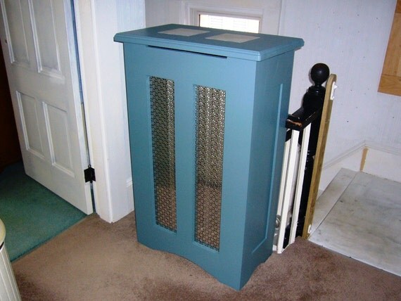 Items similar to Wood radiator cover enclosure - steam, hot water ...