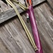 Purple Leather Quiver Right side reverse draw