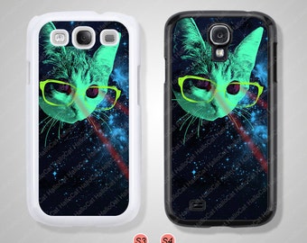 Samsung Galaxy S3 case, Samsung Galaxy S4 case, Cover Skin, laser cat ...