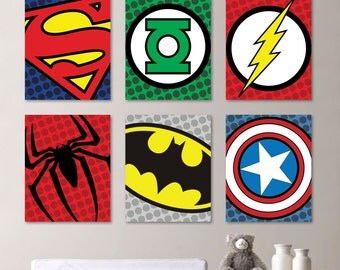 Superhero bathroom | Etsy