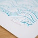 Waves A2 limited edition screen print by TheLostFoxPrints on Etsy