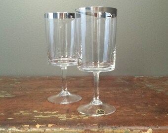 Crystal stemware set | Etsy