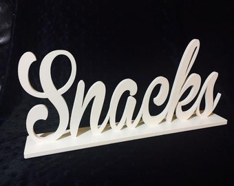Popular items for snack signs on Etsy