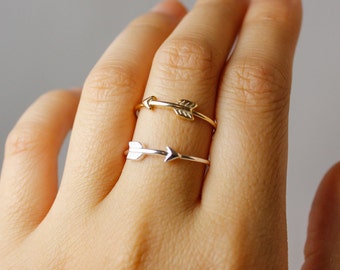 Double arrow ring | Etsy