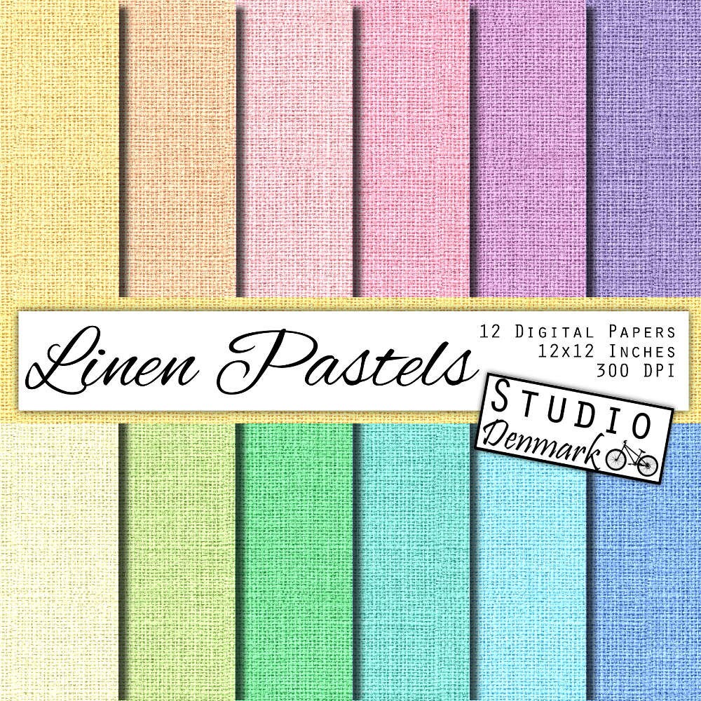 Linen Digital Paper – Pastel Linen Background – Commercial Use – 12in x ...