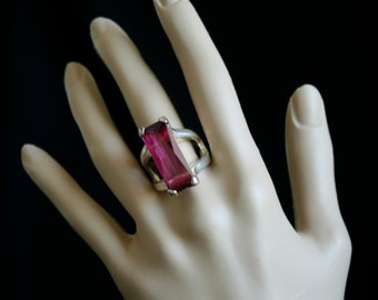 Anillo de piedra rosa | Etsy