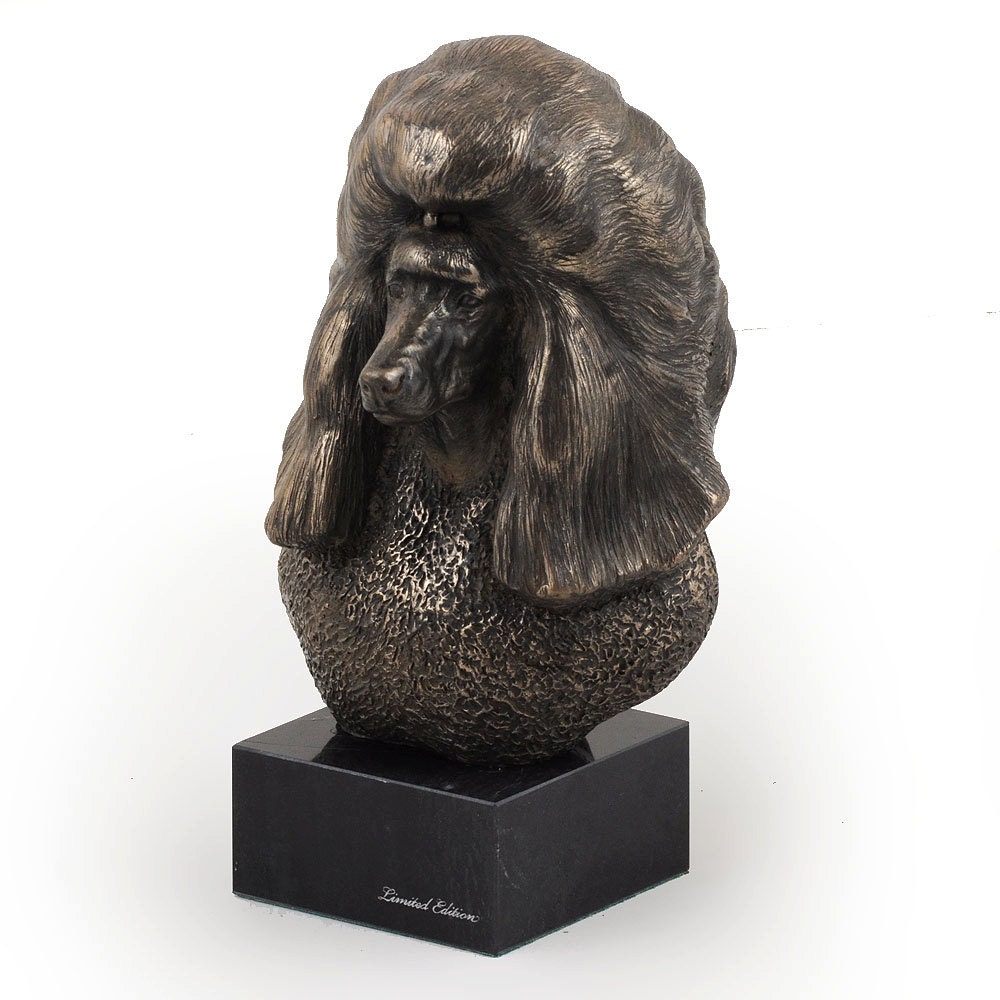 Poodle dog marble statue limited edition by ArtDogshopcenter
