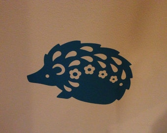 Hedgehog decal | Etsy