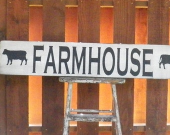Popular items for farmhouse wood sign on Etsy
