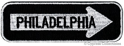 PHILADELPHIA ROAD SIGN patch embroidered iron-on by SouvenirPatch