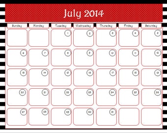 2014-2015 Printable Calendar