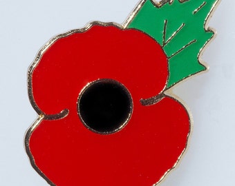 Popular items for enamel poppy on Etsy