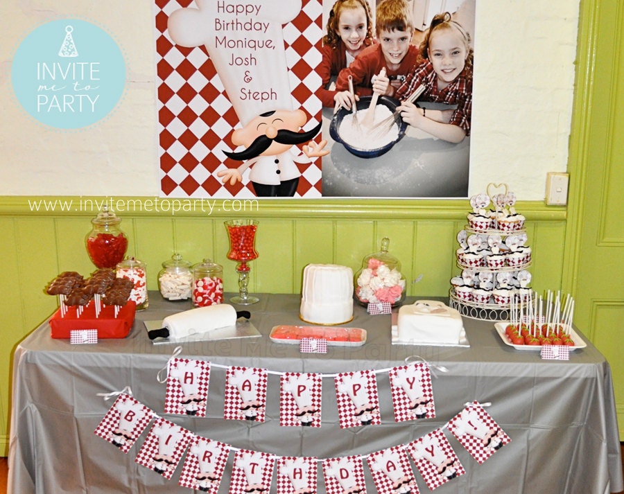 Masterchef Party Printable Decorations / Cooking Party