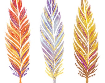 Popular items for feathers printable on Etsy