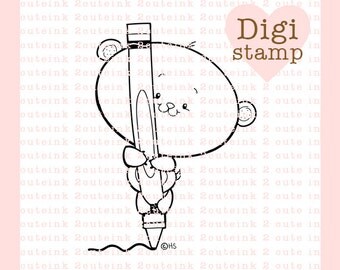 digital stamps for card making and paper crafts by 2CuteInk
