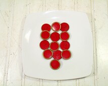 Popular items for red coat buttons on Etsy