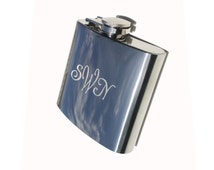 Unique engraved flasks related items | Etsy