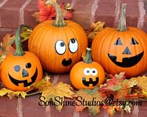 Unique pumpkin faces related items | Etsy