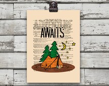 Popular items for camping wall art on Etsy