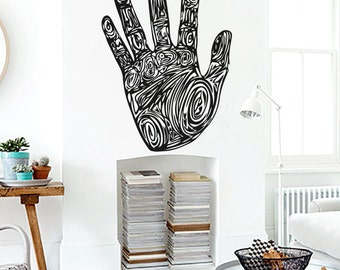 Handprint Vinyl Decals Wall Sticker Art Design Living Room Modern ...