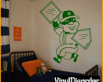 Sports Baseball Wall Decal Boys Room Decor Childrens Decor
