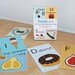Food Alphabet Card Set Nursery Wall Cards Food Alphabet