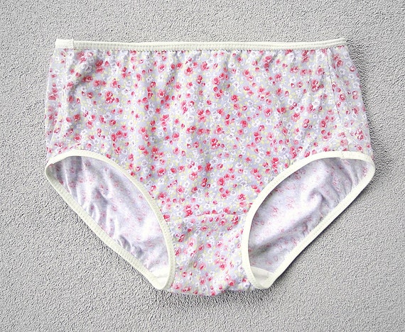Floral Summer Cotton French Brief Panties High Waist Cotton