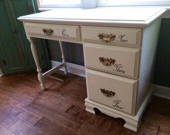 Painted desk | Etsy