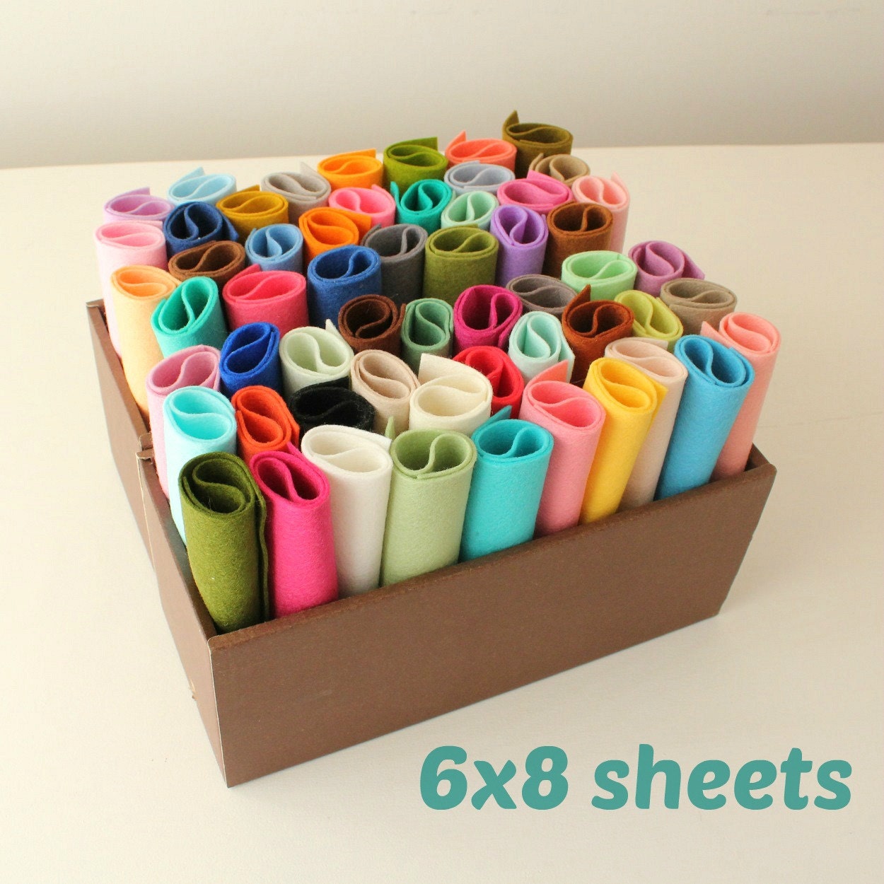 PURE Merino Wool Felt 7 6x8 Sheets by Gingermelon on Etsy