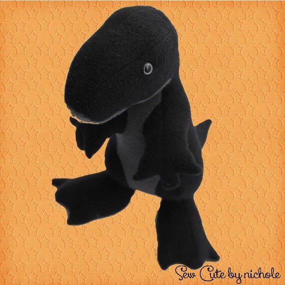 Black T Rex Plush Toy