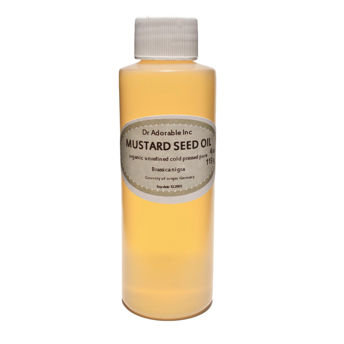 4 oz Pure Mustard Seed Oil Organic Cold Pressed