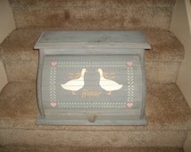 Popular items for turquoise bread box on Etsy