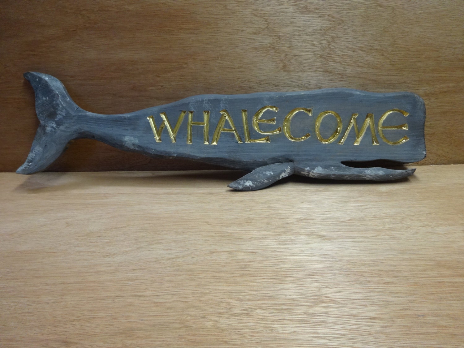 WHALECOME sign by SKIDWORKSNC on Etsy