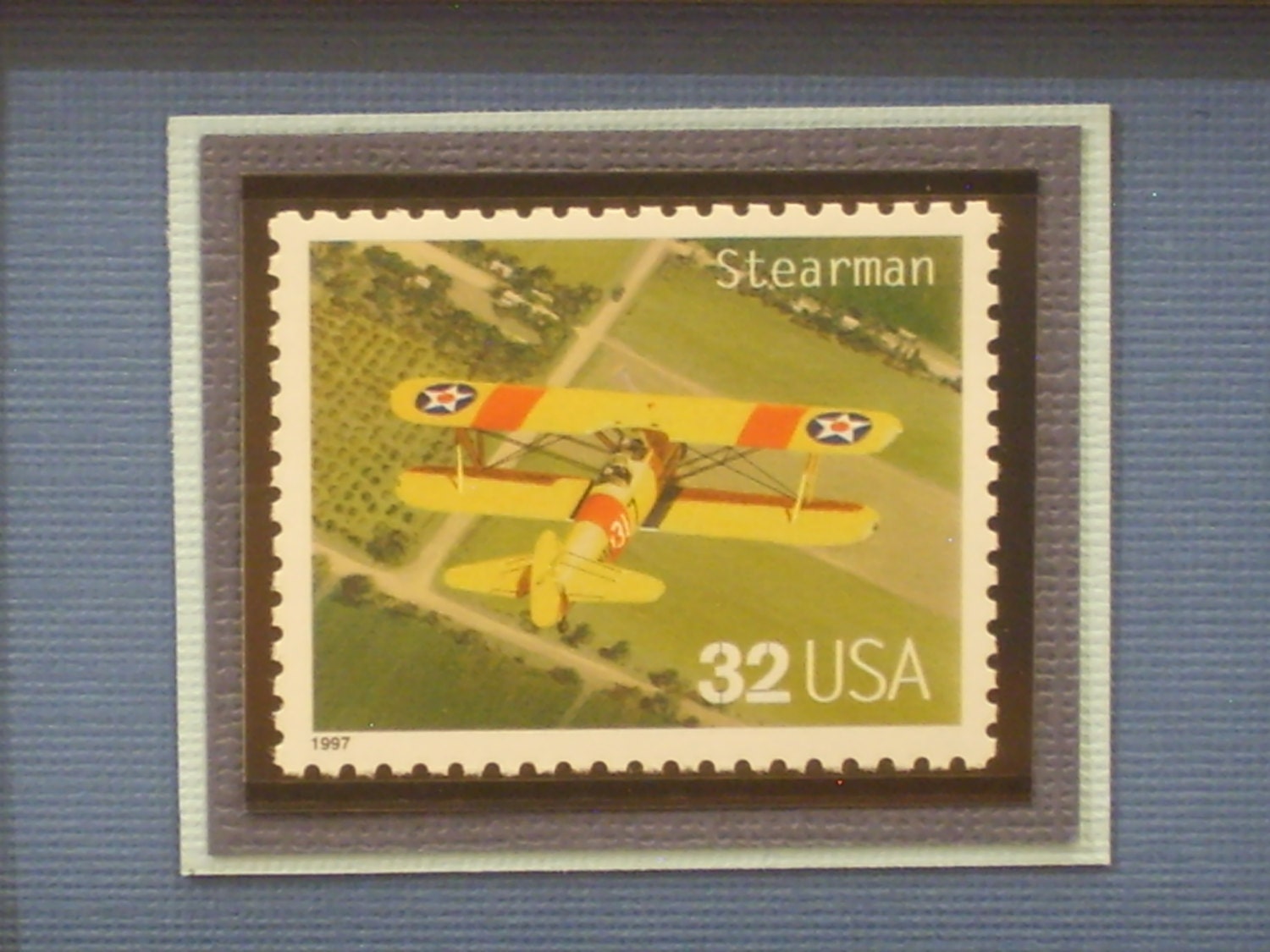 Classic American Aircraft Framed Stamp The Stearman No.