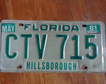Popular items for florida license plate on Etsy