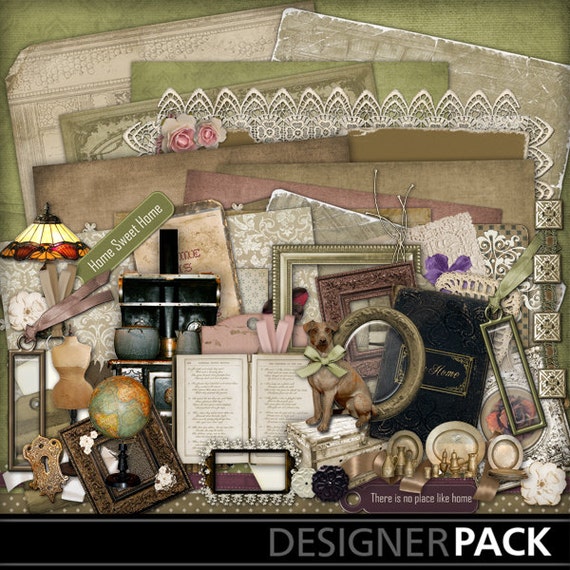 This Old House Digital Scrapbook Kit Digital by TheFrenchHeart